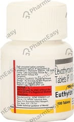 Euthyrox 100 MCG Tablet (100): Uses, Side Effects, Price & Dosage ...