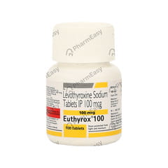 Buy Euthyrox 100 MCG Tablet (100) Online at Flat 18% OFF* | PharmEasy