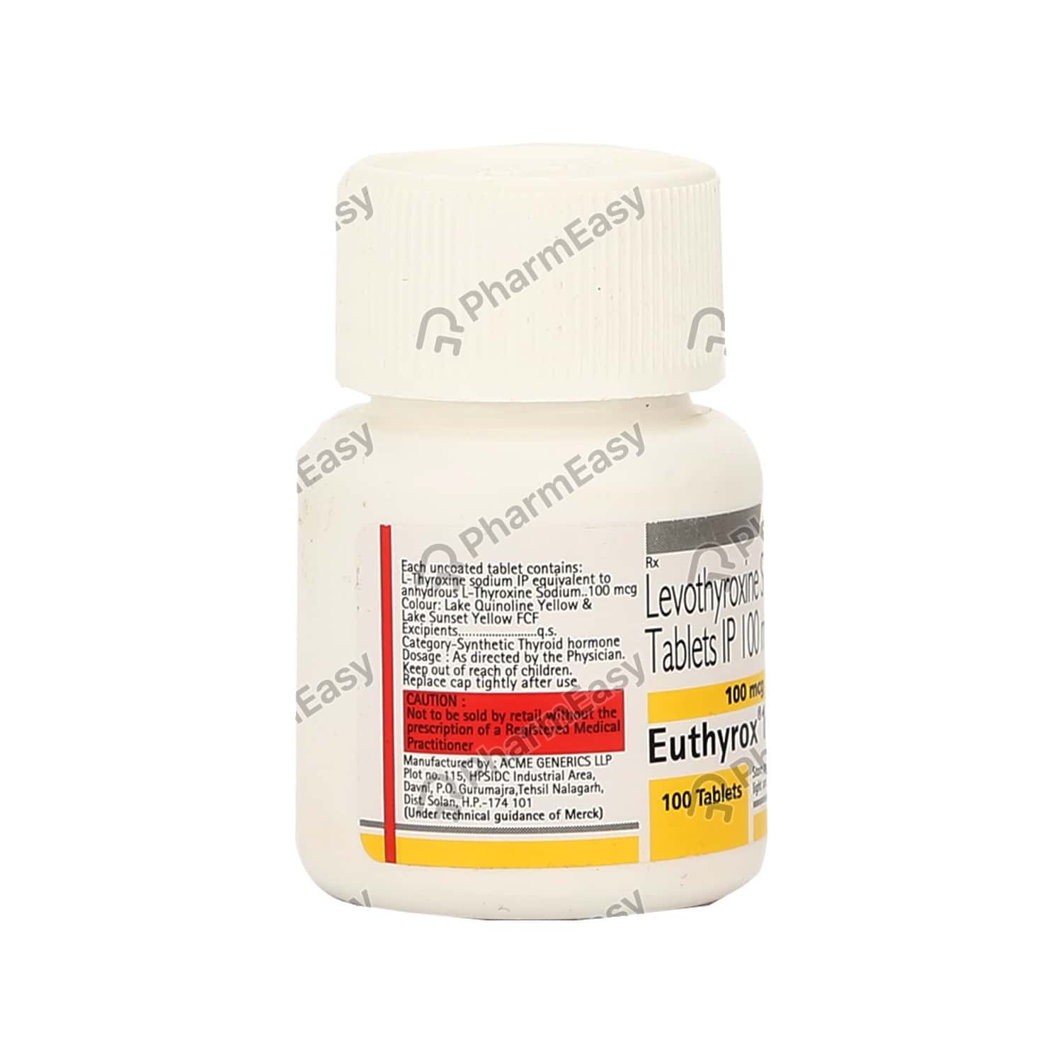 Buy Euthyrox 100 MCG Tablet (100) Online at Flat 18% OFF* | PharmEasy