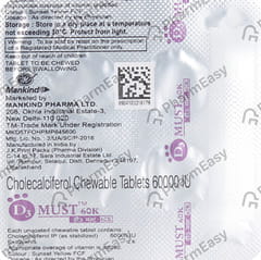 D3 Must 60000 IU Chewable Tablet (4): Uses, Side Effects, Price ...