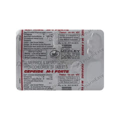 Gepride M1 Forte Tab - Uses, Side Effects, Dosage, Composition & Price ...