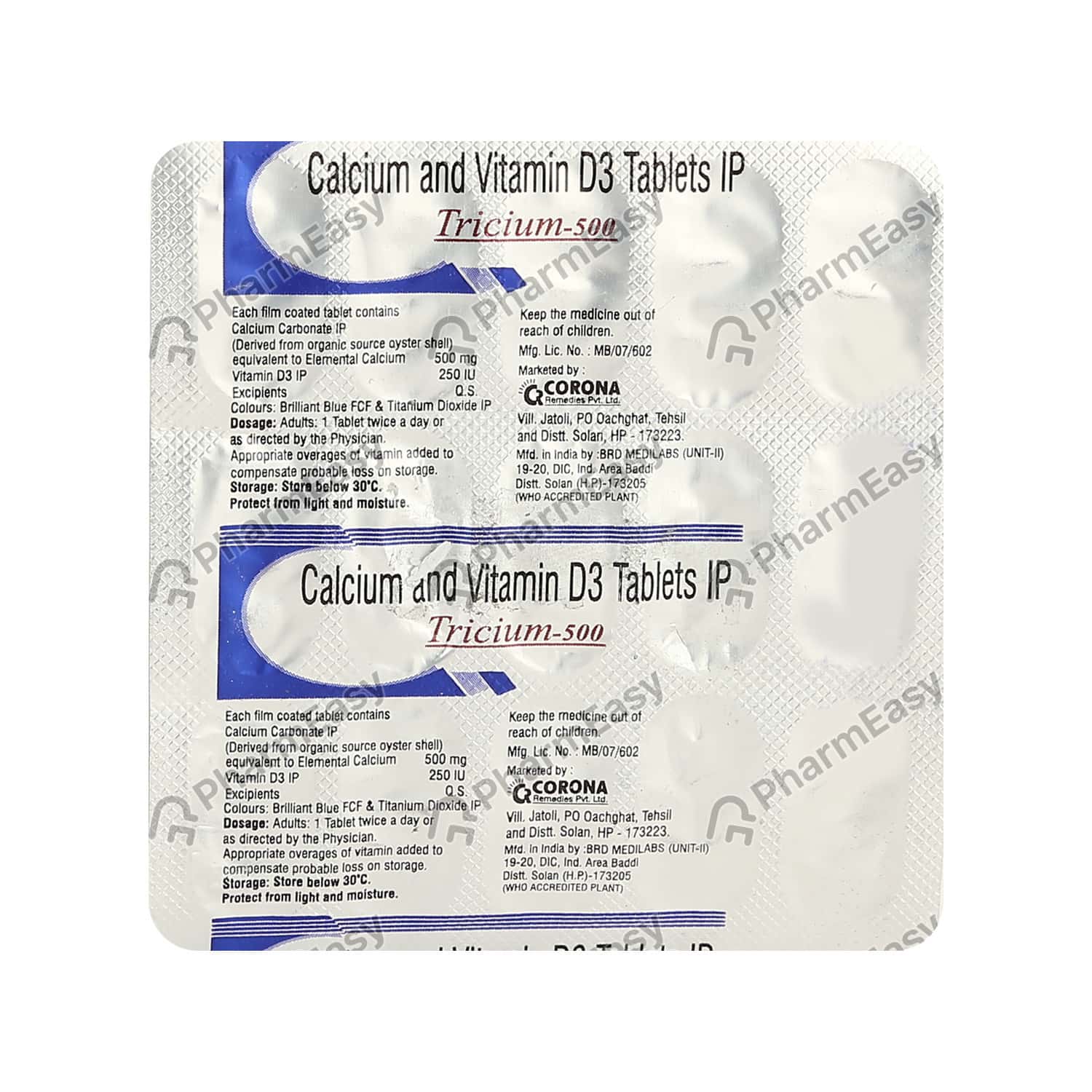 Tricium 500mg Tablet - Uses, Side Effects, Dosage, Composition & Price ...