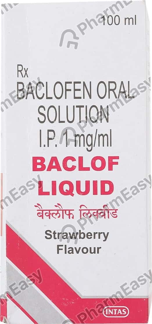 Buy Baclof 5 MG Oral Liquid (100) Online at Flat 15% OFF | PharmEasy