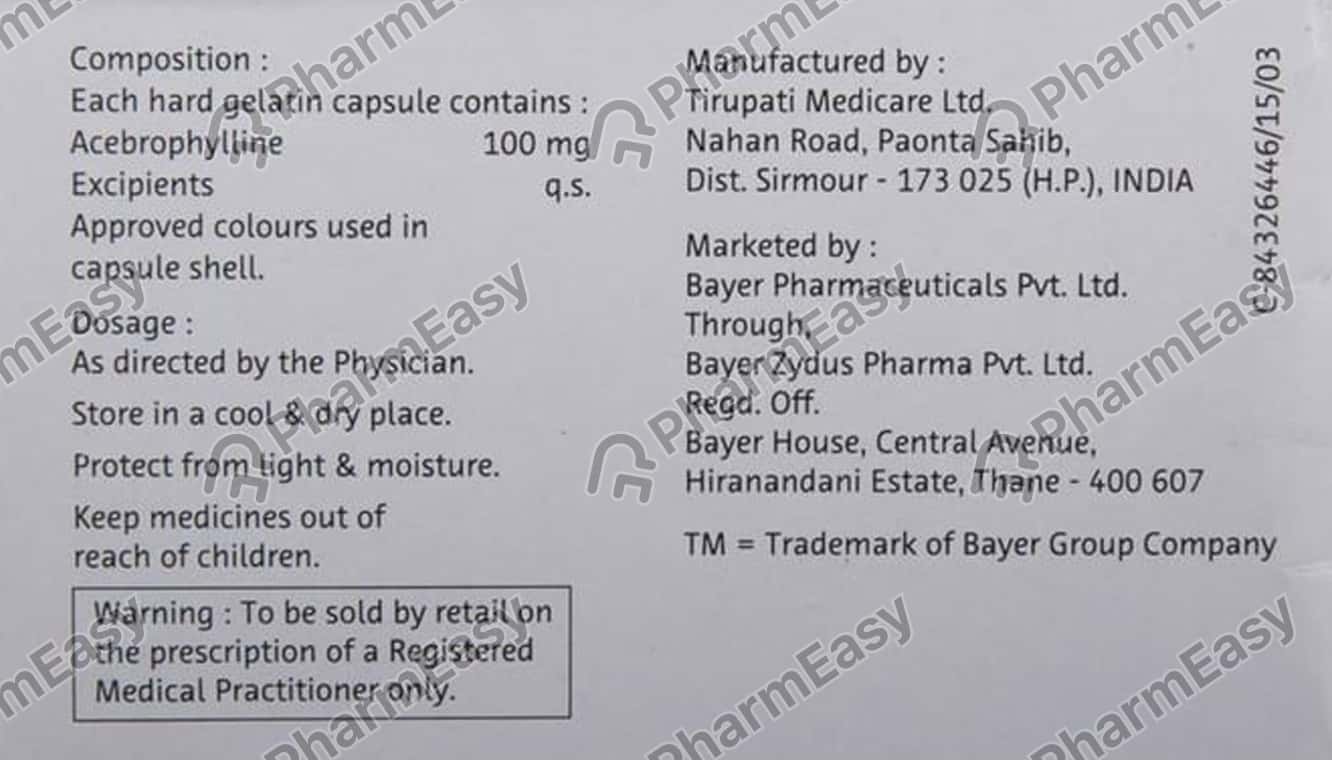 Truceb 100 MG Capsule (10): Uses, Side Effects, Price & Dosage | PharmEasy