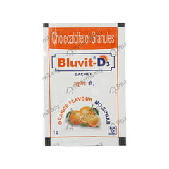 Bluvit D3 60000 IU Granule (1) - Uses, Side Effects, Dosage ...