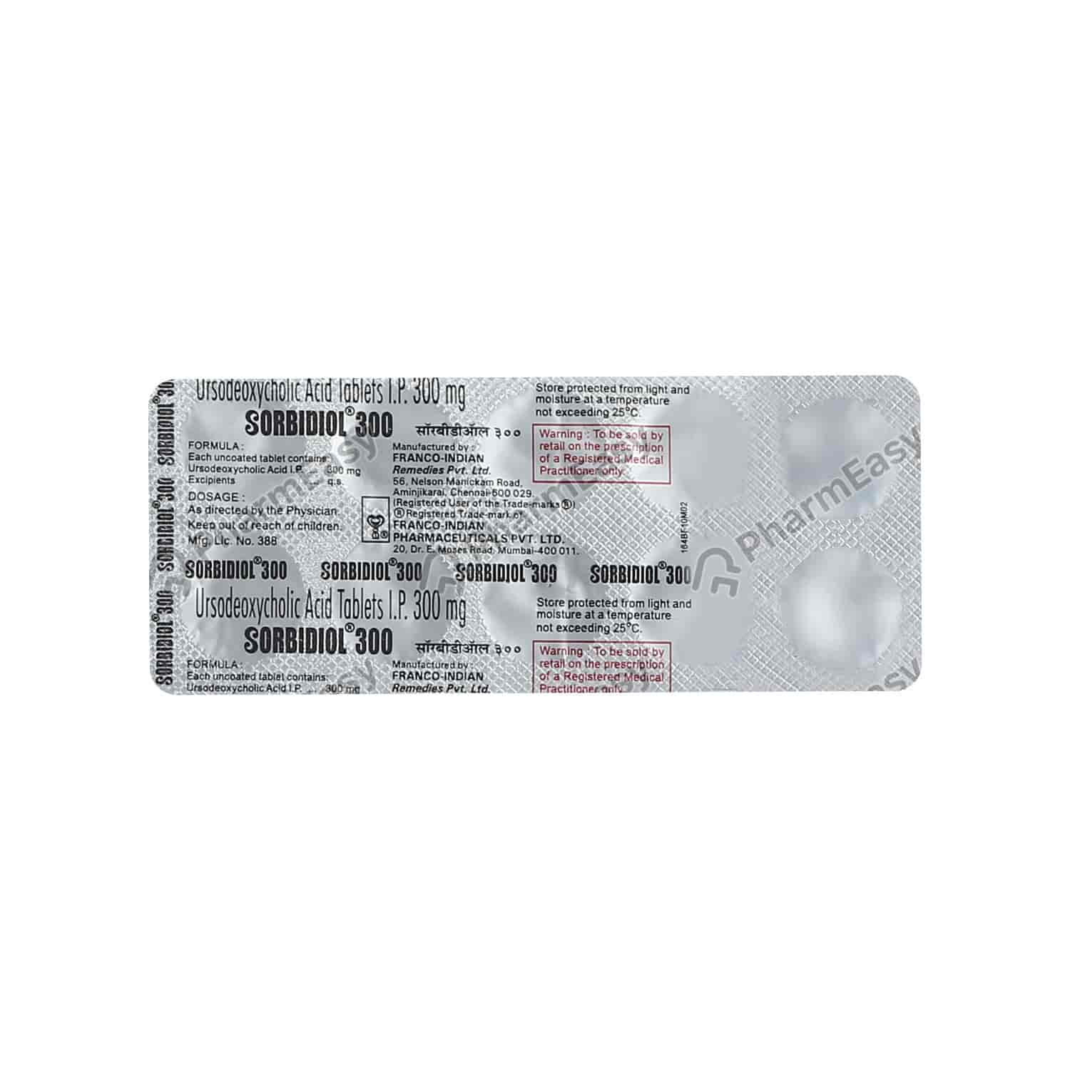 Buy Sorbidiol 300mg Strip Of 10 Tablets Online at Flat 18% OFF* | PharmEasy