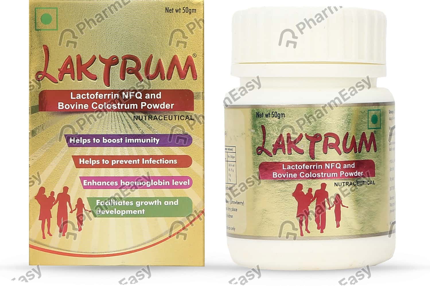 Laktrum Powder 50gm: Uses, Side Effects, Price & Dosage | PharmEasy