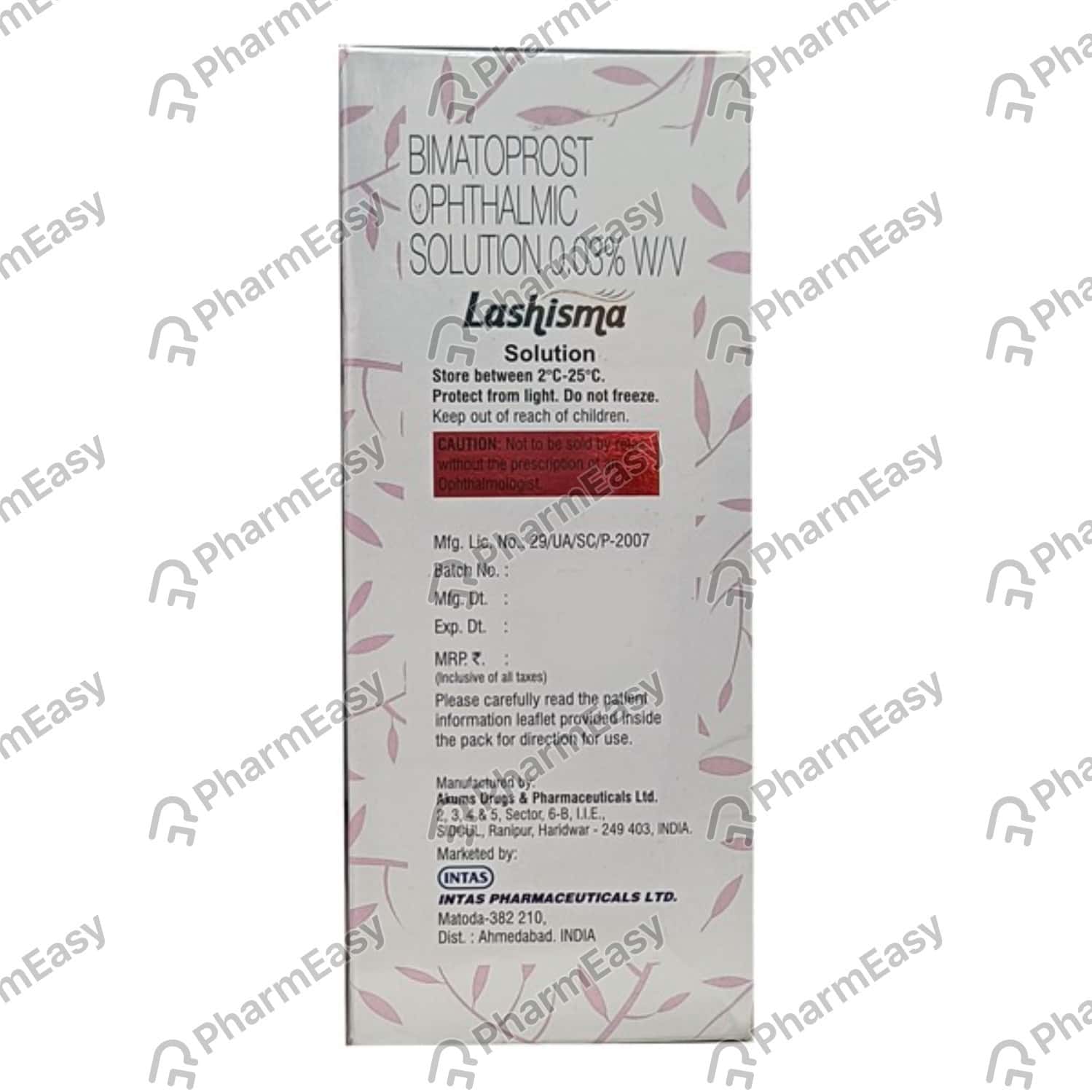 Lashisma 0.3 MG Ophthalmic Solution (3): Uses, Side Effects, Price ...