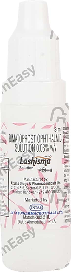 Lashisma 0.3 MG Ophthalmic Solution (3): Uses, Side Effects, Price ...