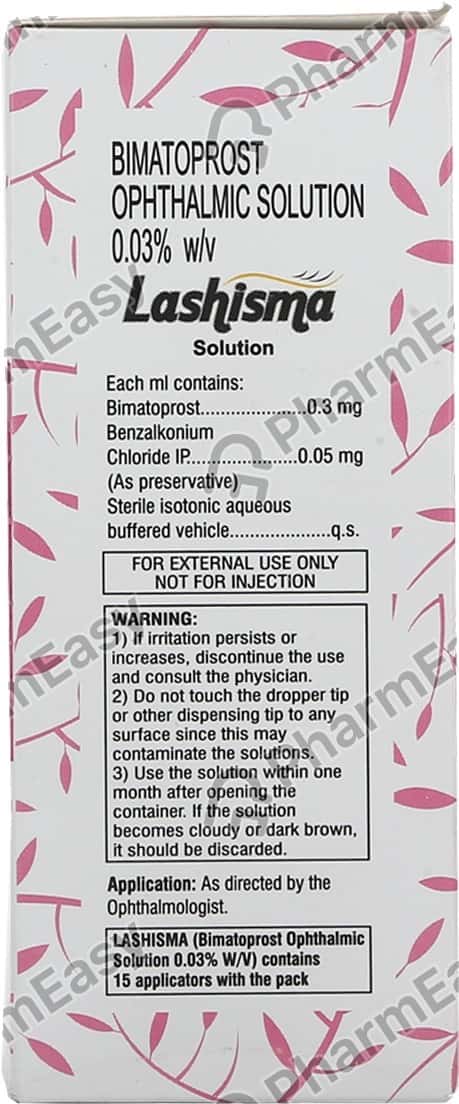 Lashisma 0.03 % Ophthalmic Solution (3): Uses, Side Effects, Price ...