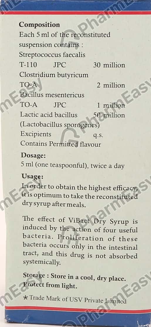 Buy Vibact Dry Syrup 50ml Online at Flat 15% OFF | PharmEasy