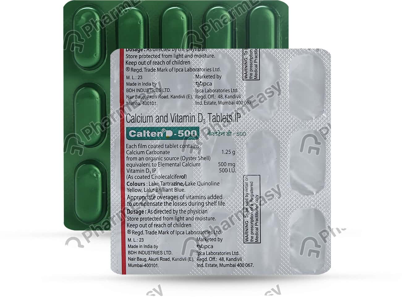 Calten D 500 Strip Of 15 Tablets: Uses, Side Effects, Price & Dosage ...