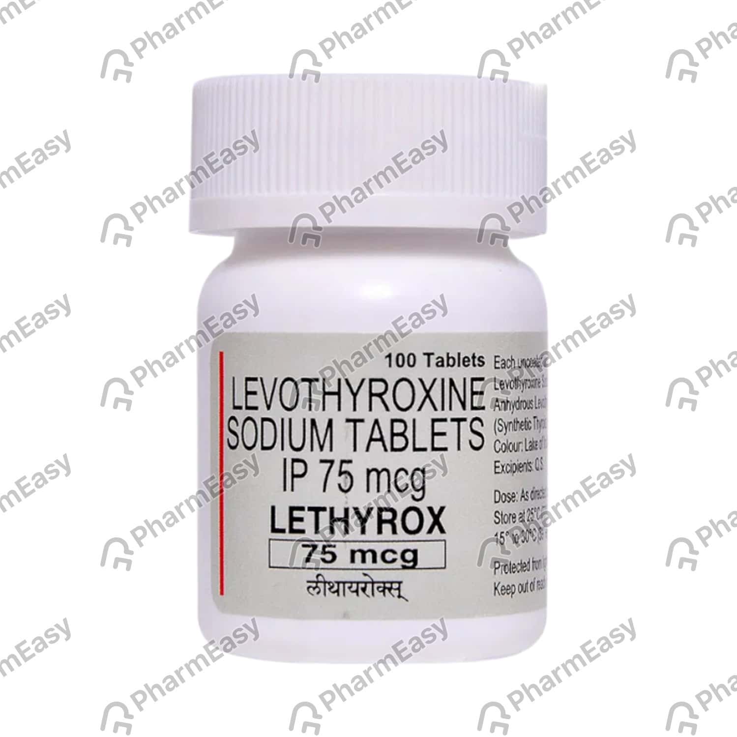 Lethyrox 75 MCG Tablet (100): Uses, Side Effects, Price & Dosage ...