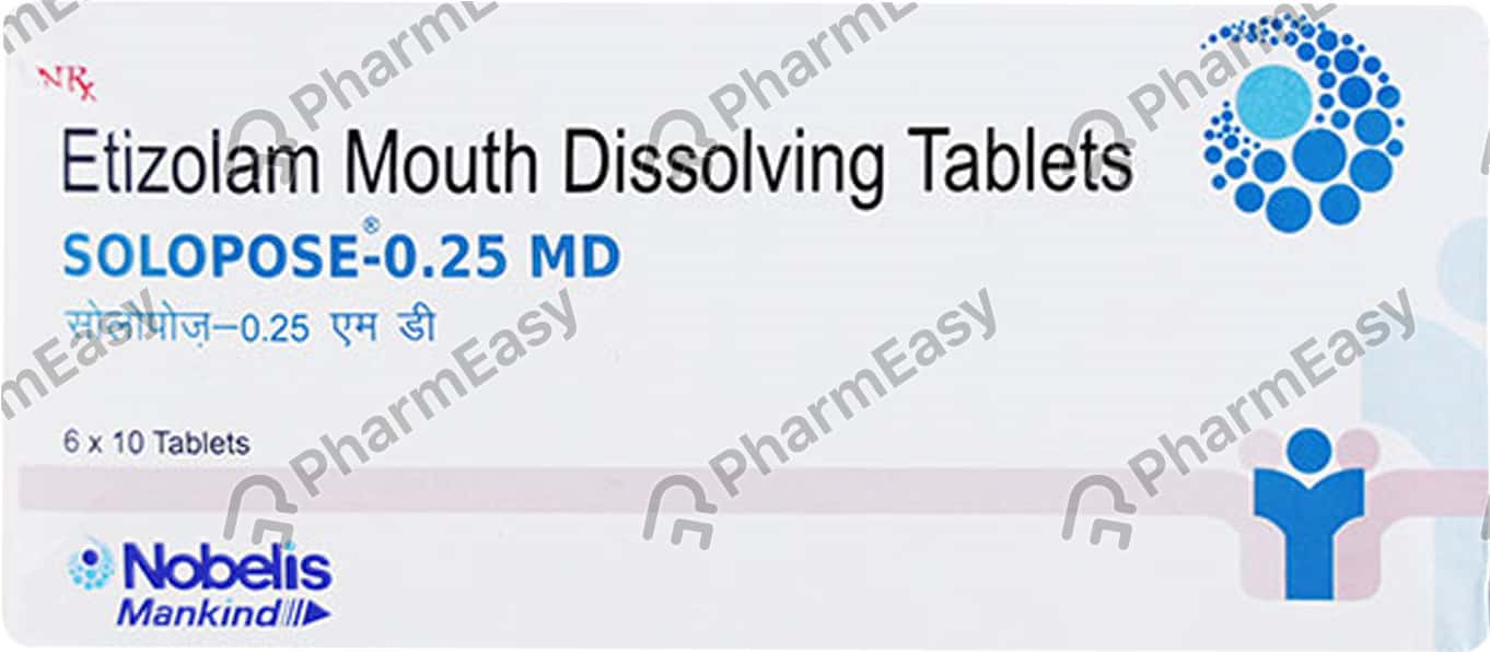 Solopose Md 0.25 MG Tablet (10): Uses, Side Effects, Price & Dosage ...