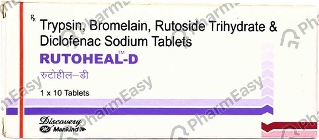 Rutoheal D Strip Of 10 Tablets: Uses, Side Effects, Price & Dosage ...
