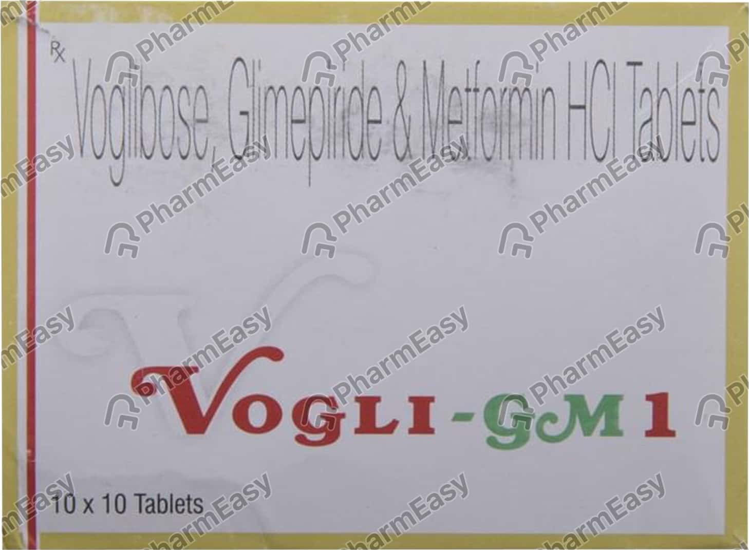 Vogli Gm1 Strip Of 10 Tablets: Uses, Side Effects, Price & Dosage ...