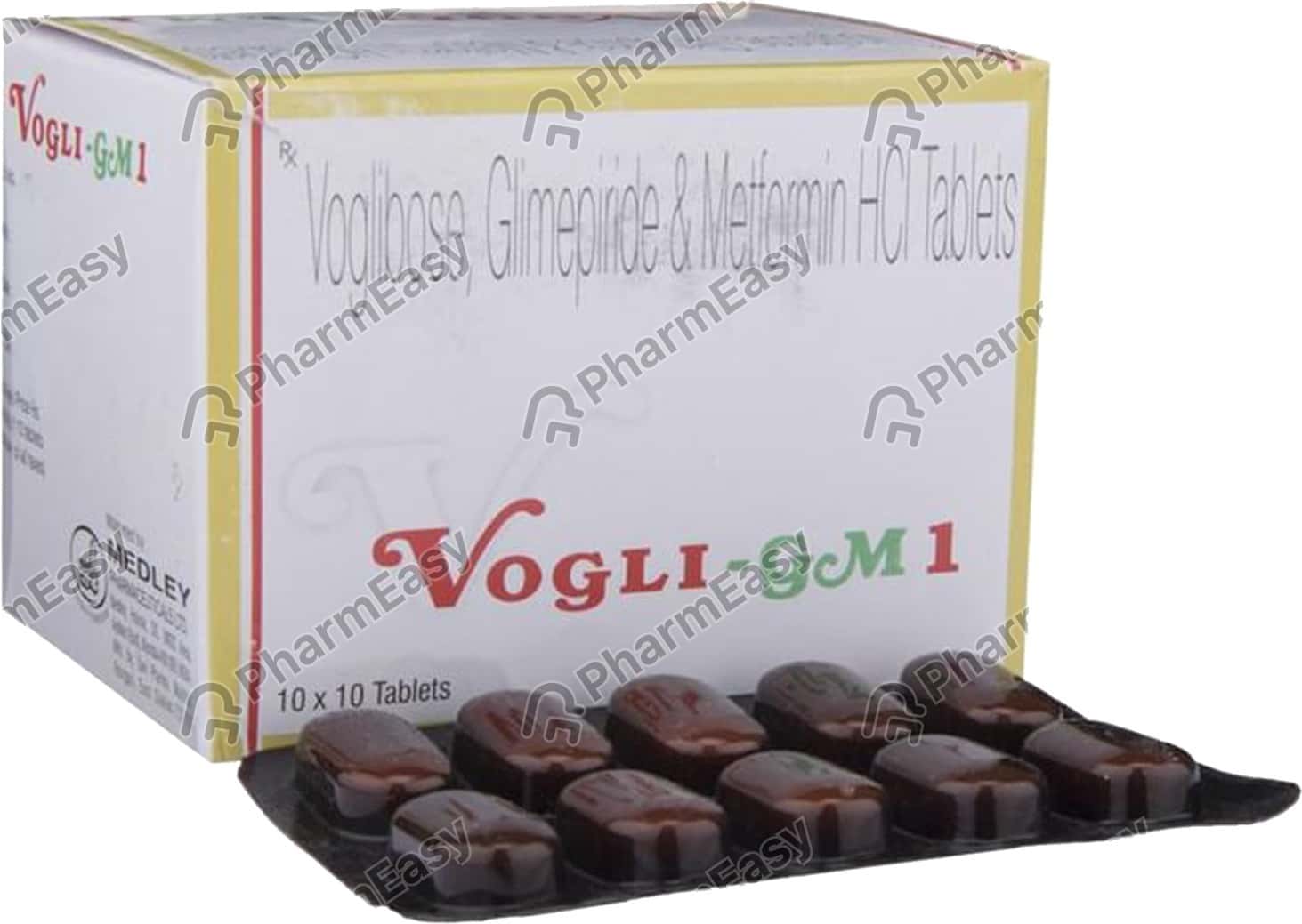 Vogli Gm1 Strip Of 10 Tablets: Uses, Side Effects, Price & Dosage ...