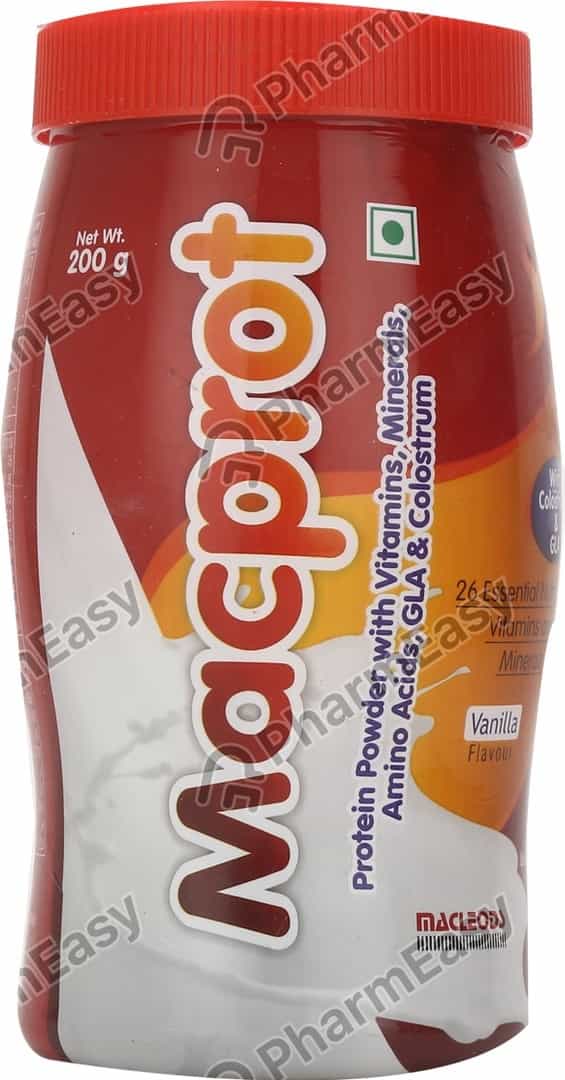 Buy MACPROT DM VANILLA FLAVOUR SUGAR FREE JAR OF 200GM POWDER Online ...