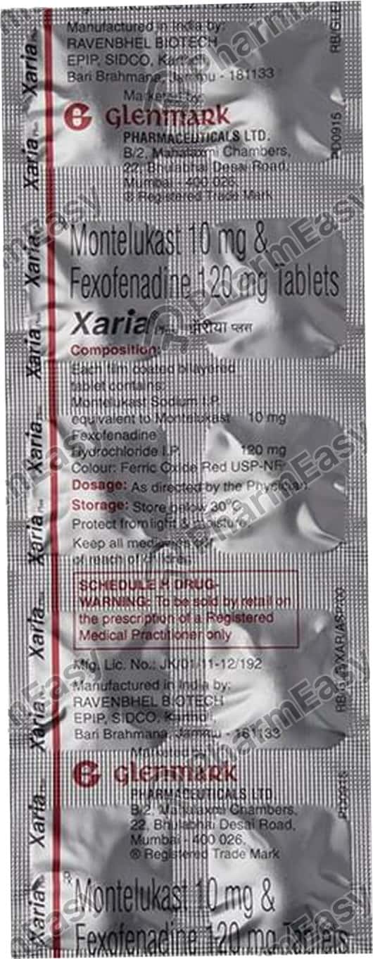 Xaria Plus Tablet: Uses, Side Effects, Price & Dosage | PharmEasy