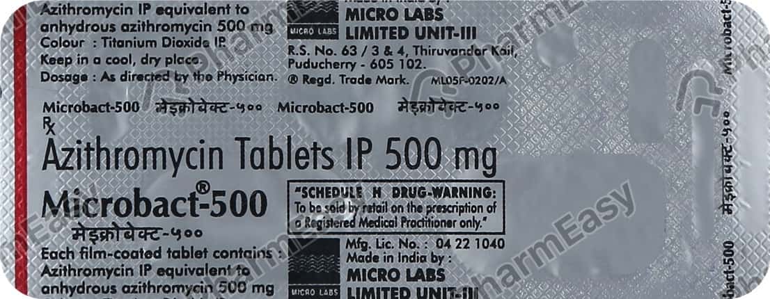 Microbact 500 MG Tablet (3): Uses, Side Effects, Price, Dosage ...