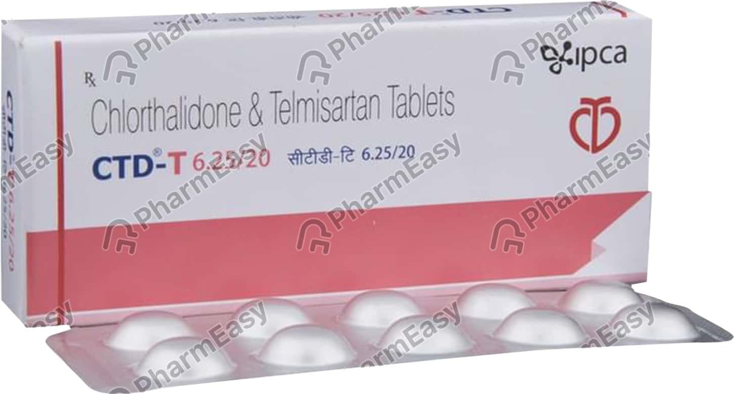 Ctd T 6.25/20mg Strip Of 10 Tablets: Uses, Side Effects, Price & Dosage | PharmEasy