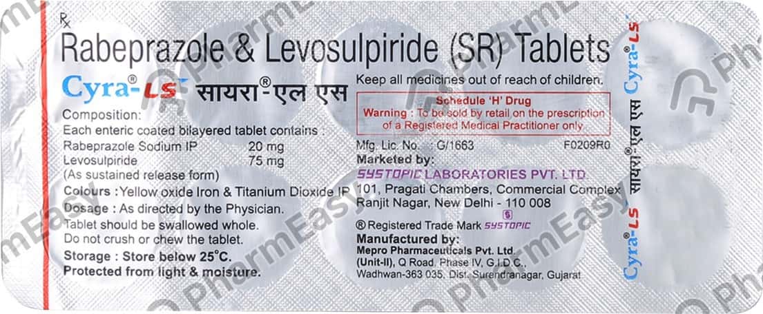 Cyra Ls Strip Of 10 Tablets: Uses, Side Effects, Price & Dosage | PharmEasy