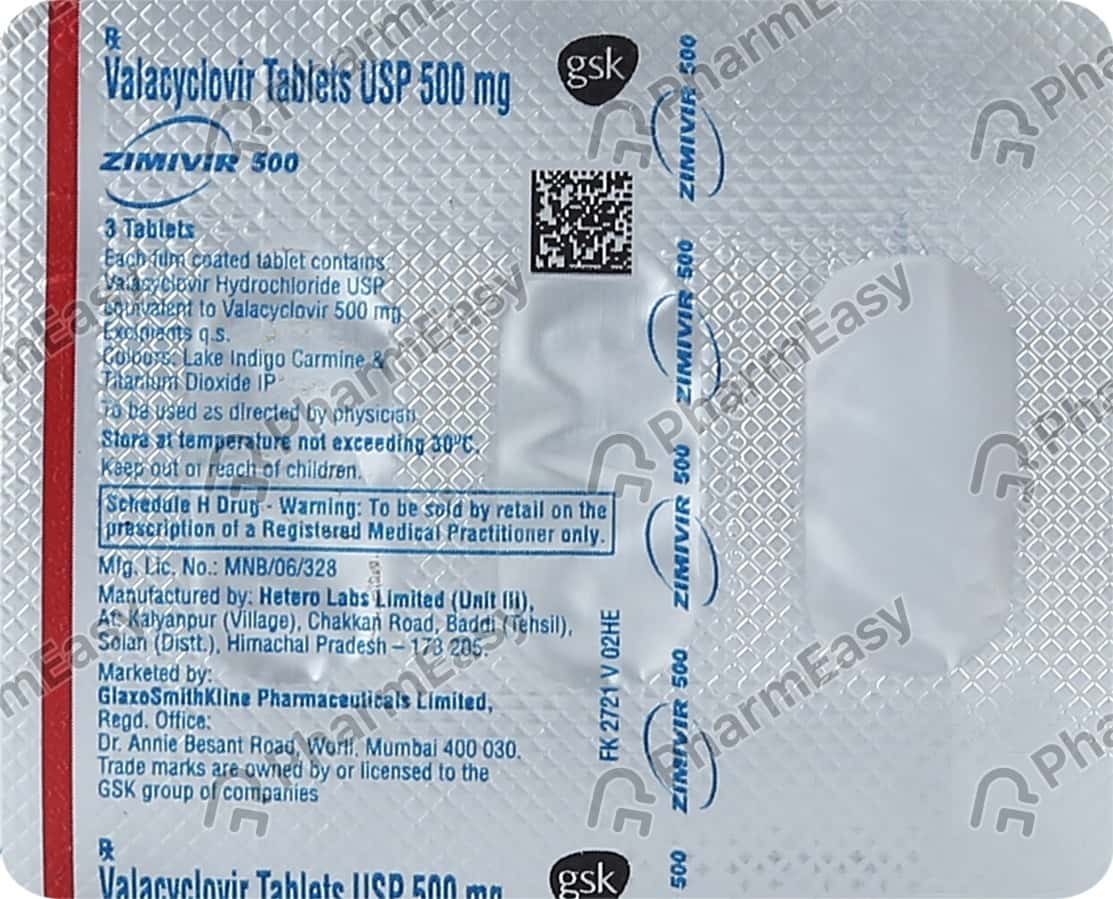 Valtrex 500 MG Tablet (10): Uses, Side Effects, Price & Dosage | PharmEasy