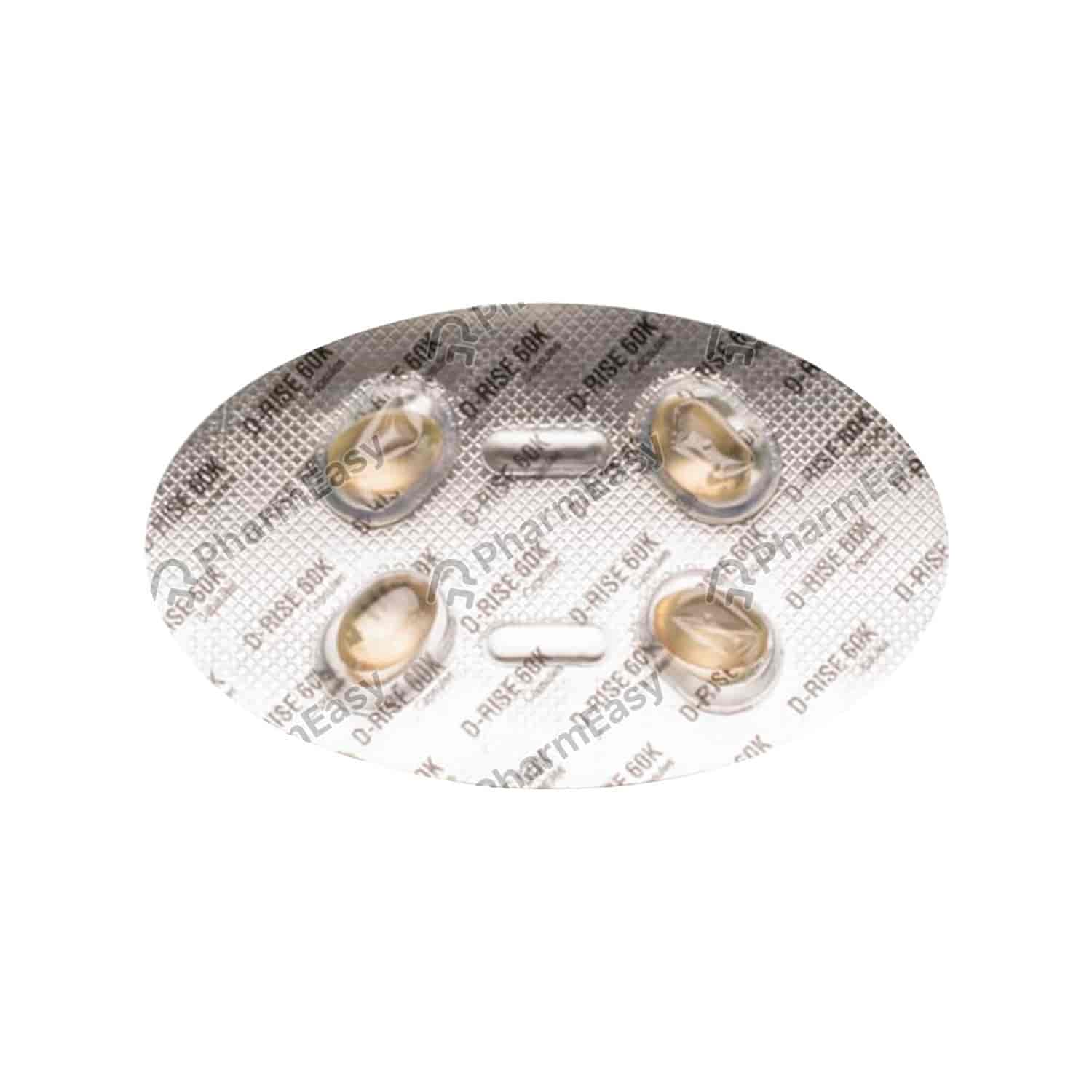 D Rise 60k Strip Of 4 Capsules - Uses, Side Effects, Dosage ...