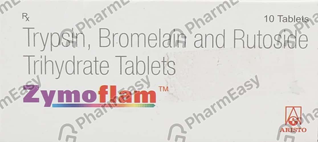 Zymoflam Strip Of 10 Tablets: Uses, Side Effects, Price & Dosage ...