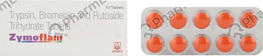 Zymoflam Strip Of 10 Tablets: Uses, Side Effects, Price & Dosage ...