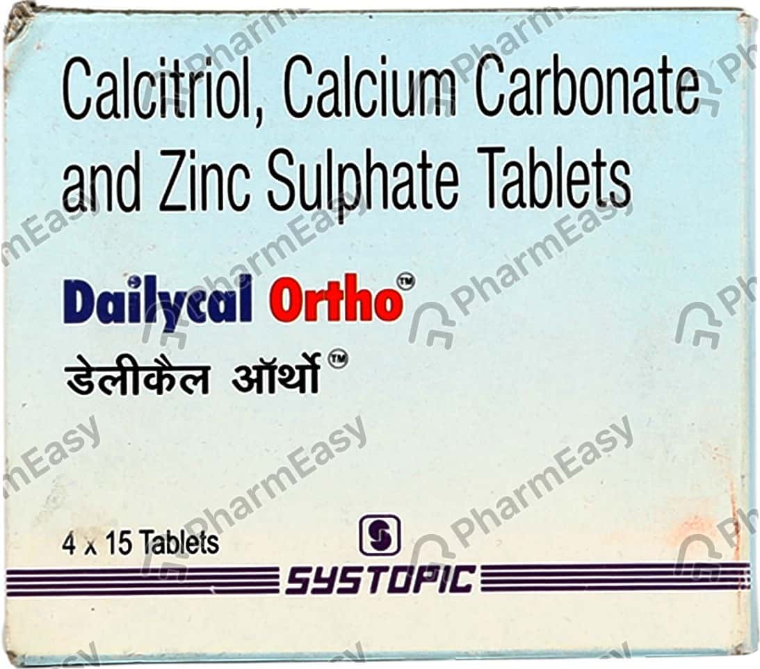 Dailycal Ortho Strip Of 15 Tablets: Uses, Side Effects, Price & Dosage ...