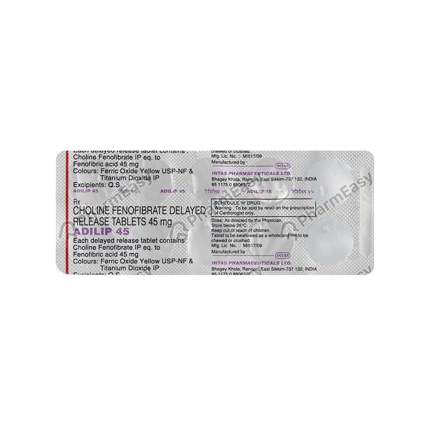 Buy Adilip 45 MG Tablet (10) Online at Flat 18% OFF* | PharmEasy