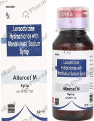 Allercet M Bottle Of 60ml Syrup: Uses, Side Effects, Price & Dosage ...