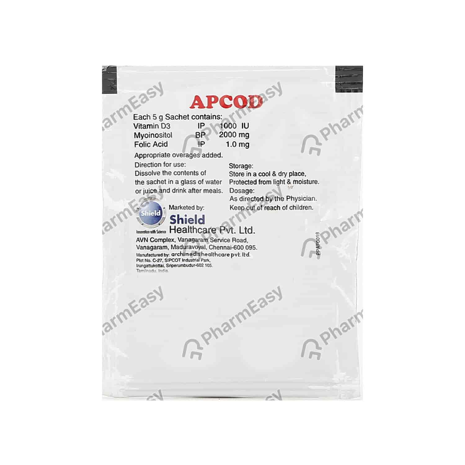 Buy Apcod Sach Online at Flat 18% OFF* | PharmEasy
