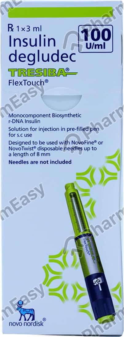 Tresiba 100 IU/ML Solution For Injection (3): Uses, Side Effects, Price ...