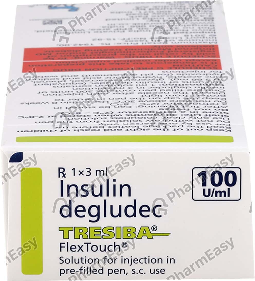 Tresiba 100 IU/ML Solution For Injection (3): Uses, Side Effects, Price ...