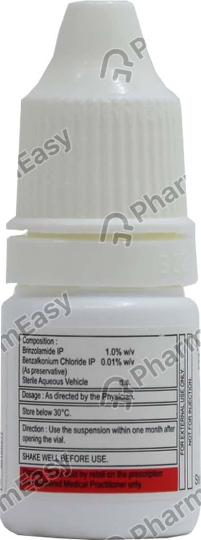 Brinzox 0.1 % Eye Drop (5): Uses, Side Effects, Price & Dosage | PharmEasy