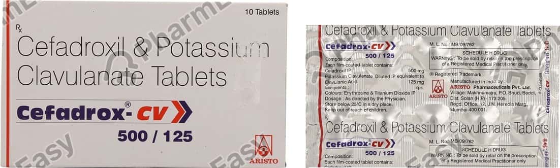Cefadrox Cv Strip Of 10 Tablets: Uses, Side Effects, Price & Dosage ...