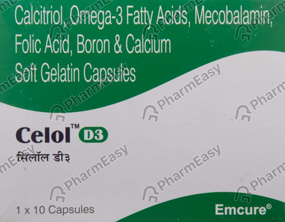 सेलोल डी3 कैप्सूल (Celol D3 in Hindi) : उपयोग, दुष्प्रभाव, खुराक, कीमत ...