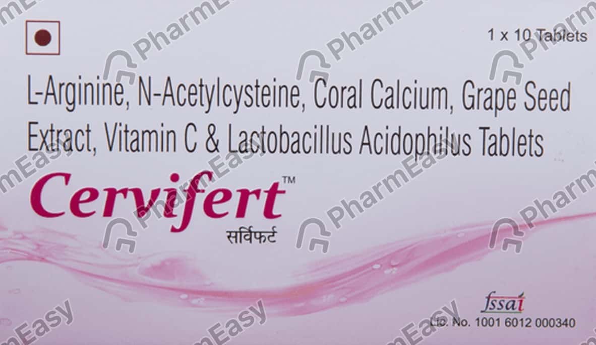 Buy Cervifert Strip Of 10 Tablets Online & Save Up to 24% at PharmEasy