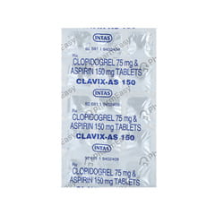 Buy Clavix As 150mg Strip Of 15 Tablets Online at Flat 18% OFF* | PharmEasy