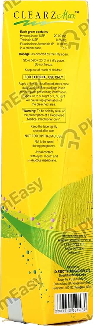 Clearz Max Cream 15gm: Uses, Side Effects, Price & Dosage | PharmEasy