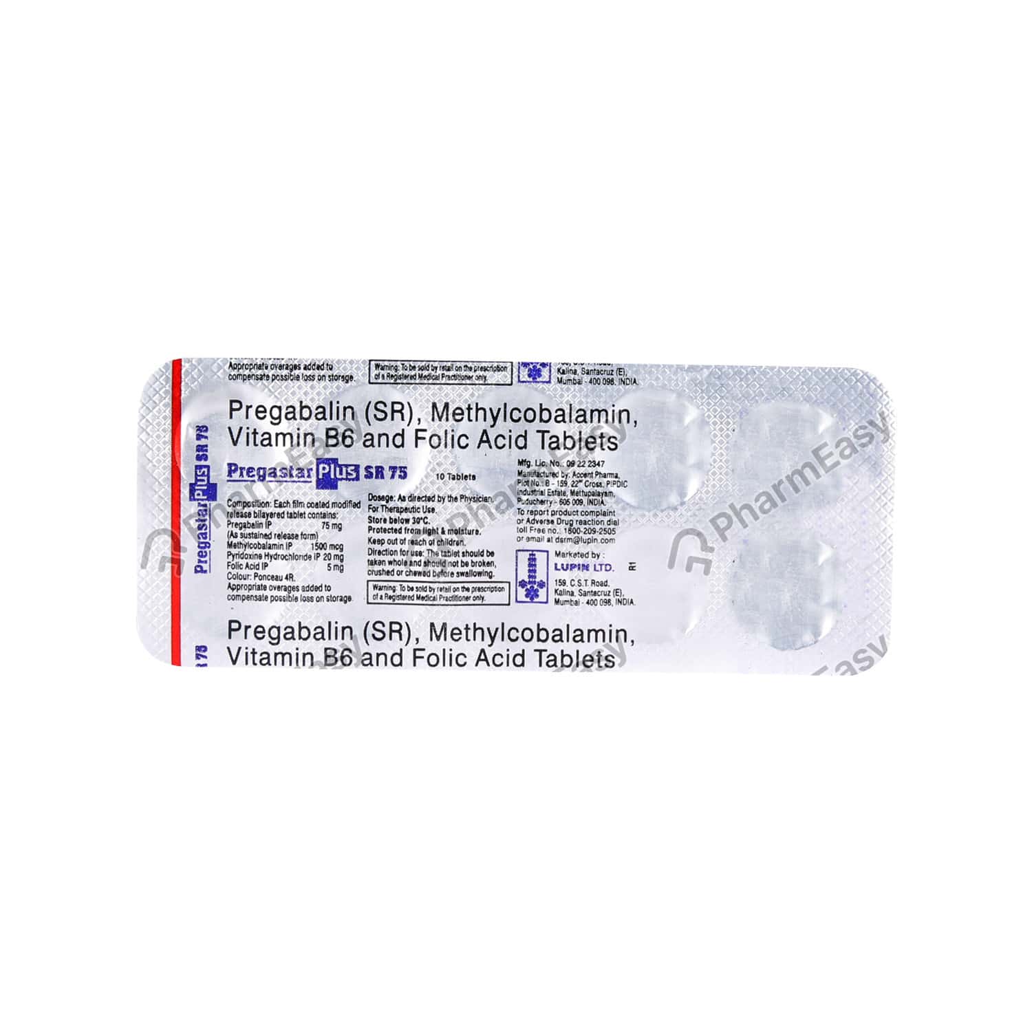 Buy Pregastar Plus Sr 75mg Tablet 10'S Online at Flat 18% OFF* | PharmEasy