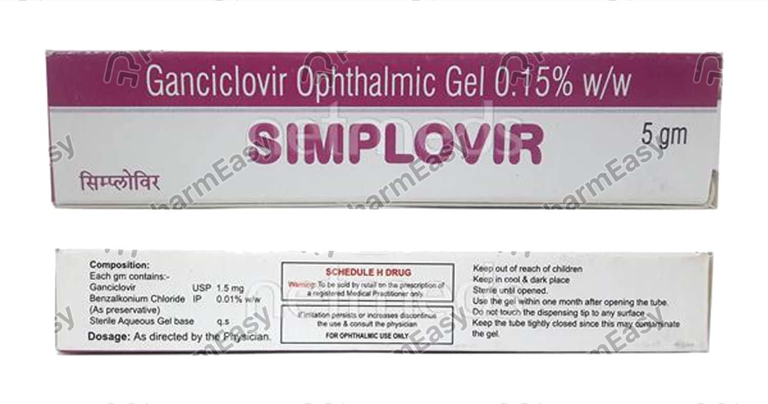 Buy Simplovir 1.5 MG Eye Gel (5) Online at Flat 15% OFF | PharmEasy