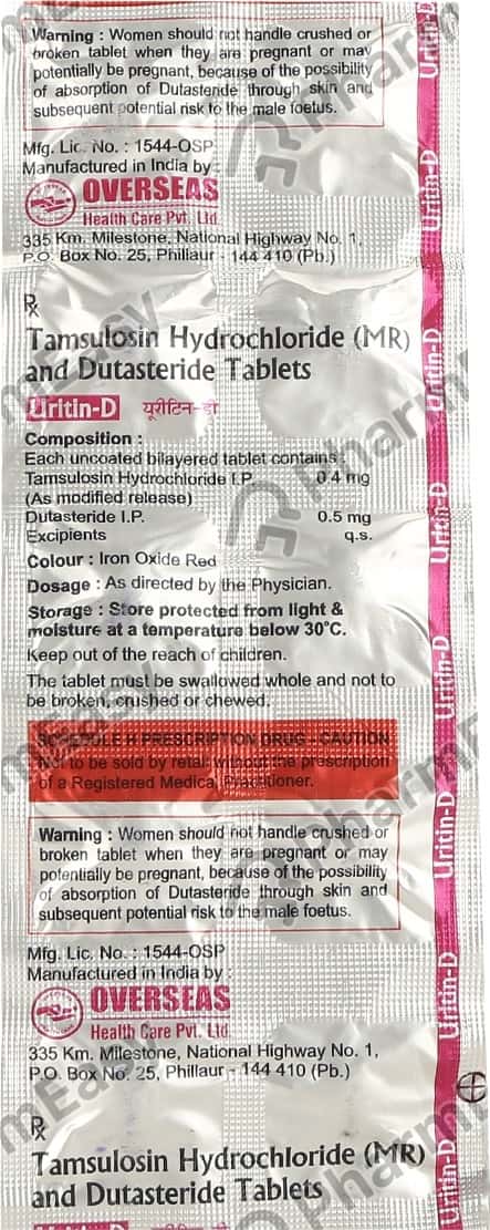 Uritin D Strip Of 10 Tablets: Uses, Side Effects, Price & Dosage ...