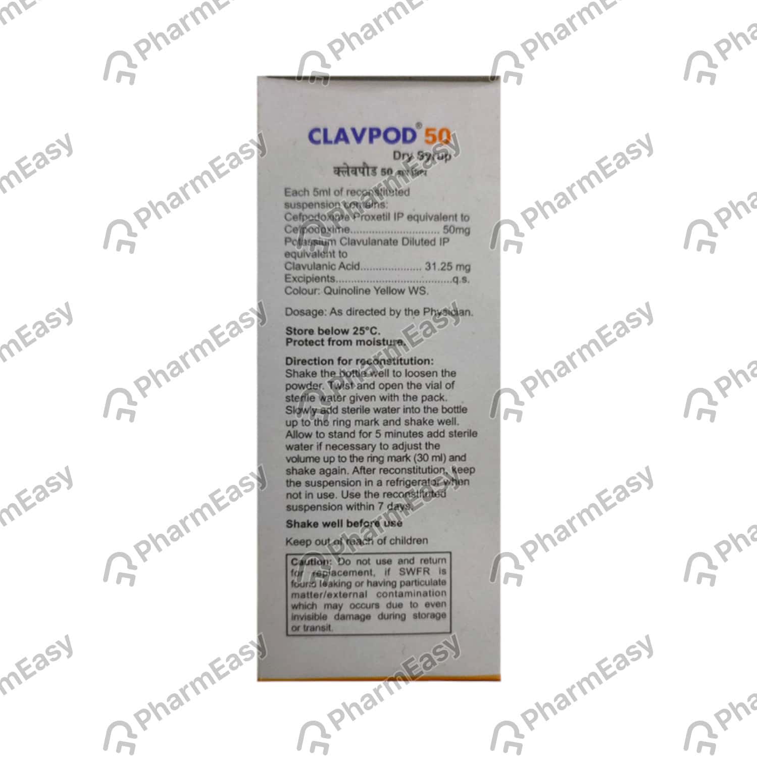 Clavpod 50mg Bottle Of 30ml Dry Syrup: Uses, Side Effects, Price ...