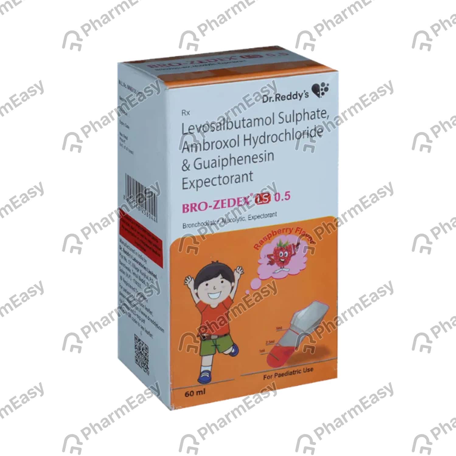 Bro Zedex Ls 0.5mg Raspberry Flavour Bottle Of 60ml Expectorant: Uses ...