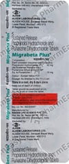 Migrabeta Plus Strip Of 10 Tablets: Uses, Side Effects, Price & Dosage ...