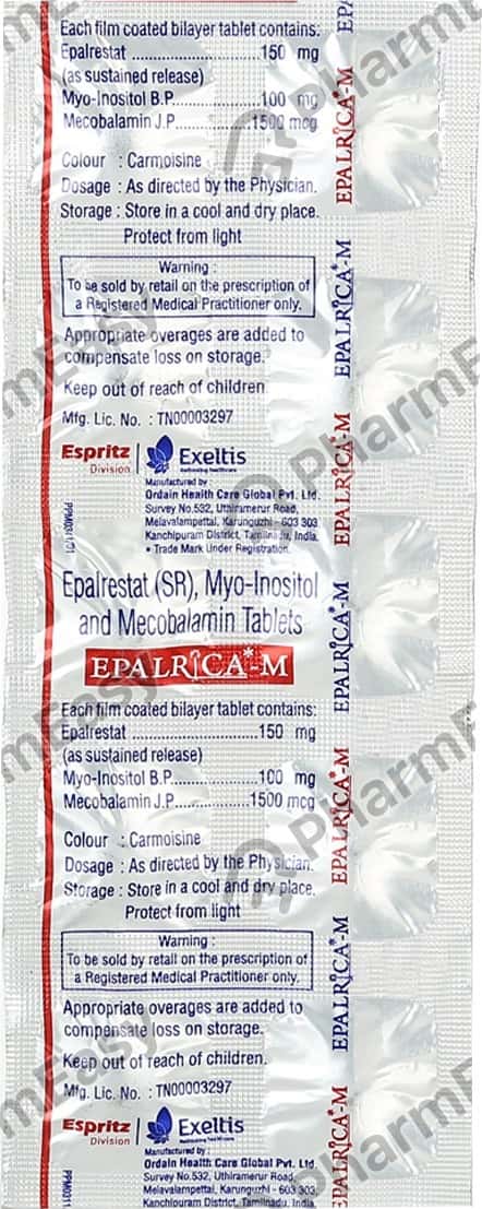 Buy Epalrica M Strip Of 10 Tablets Online at Flat 15% OFF | PharmEasy
