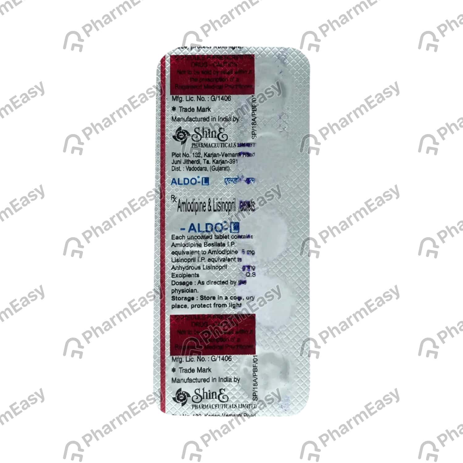 Aldo L Strip Of 10 Tablets: Uses, Side Effects, Price & Dosage | PharmEasy